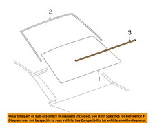 Pontiac GM OEM 04-06 GTO Rear Window Glass-surrround Lower Molding Trim ...