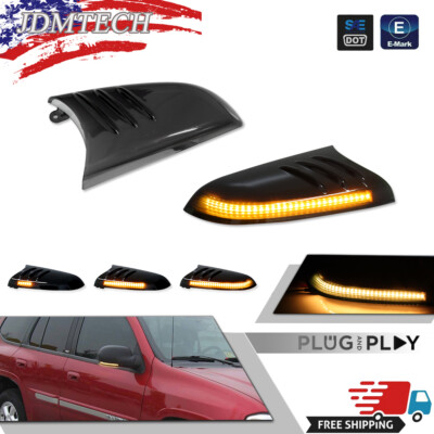 w/Amber Sequential LED Side View Door Mirror Signal Lights For ...