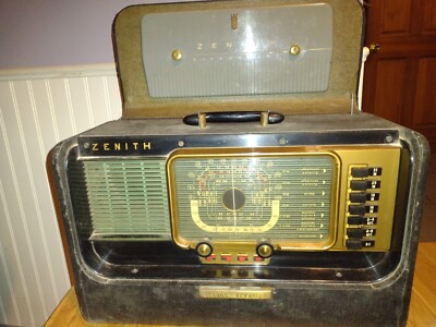 Vtg Zenith Trans-Oceanic Wave Magnet World-Band Radio Powers On | eBay