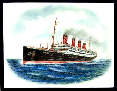 Rms Aquitania In Color Aquitania | Ships Nostalgia