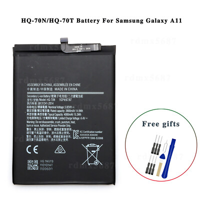 For Samsung Galaxy A11 A115U SM-A115U HQ-70N Battery HQ-70T Replacement ...