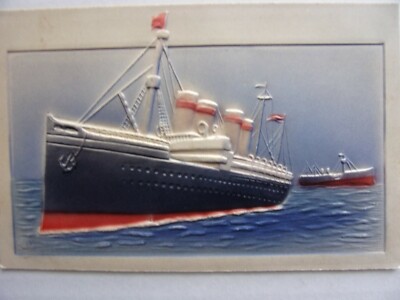 GERMAN FOUR STACK OCEAN LINER, EMBOSSED PC, MADE IN GERMANY | eBay