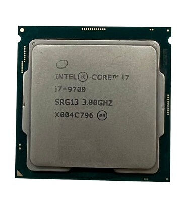 Intel Core i7-9700 3.0GHz Octo-Core CPU Processor SRG13 FCLGA1151 ...