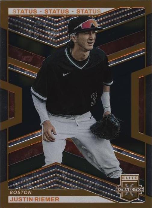 2023 Panini Elite Extra Edition - Justin Riemer #52 Orange Status /275 ...