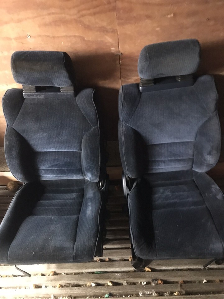 OEM 1988 Toyota MR2 seats pair blue Velour AW11 LH RH driver Passenger ...