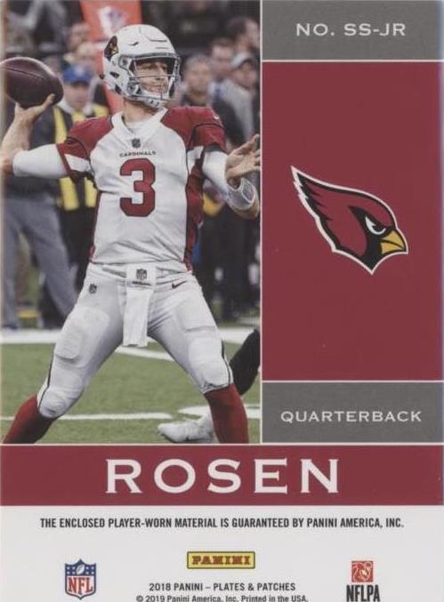2018 Panini Plates & Patches Josh Rosen #SS-JR for sale | eBay