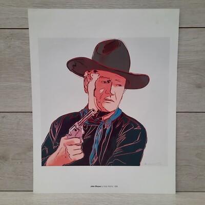 Official Andy Warhol Print 17# John Wayne 43cm X 34cm - 1986 El Mundo ...
