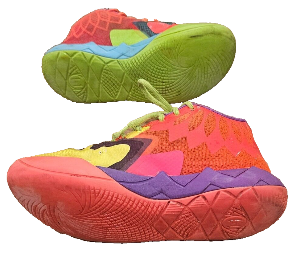 Puma Lamelo Ball MB1 Be You JR Junior Shoes Size 6 - Green Gecko/Red ...