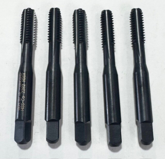 Guhring 5/16"-18 Cobalt Hand Tap 4 Flute H3 Semi-Bottoming Taps 5 Pack ...