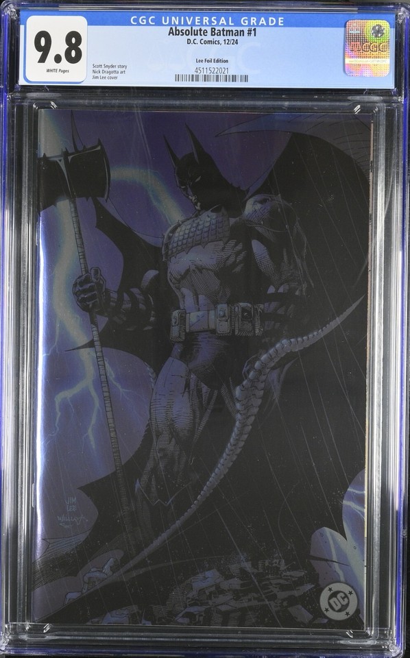 Absolute Batman #1 CGC 9.8 Jim Lee Foil Variant DC 2024 In Stock | eBay