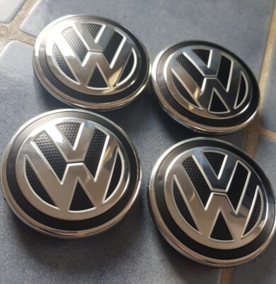VOLKSWAGEN Alloy Wheel Centre Caps x4 65mm OEM 5G0601171 (Dotted) | eBay UK