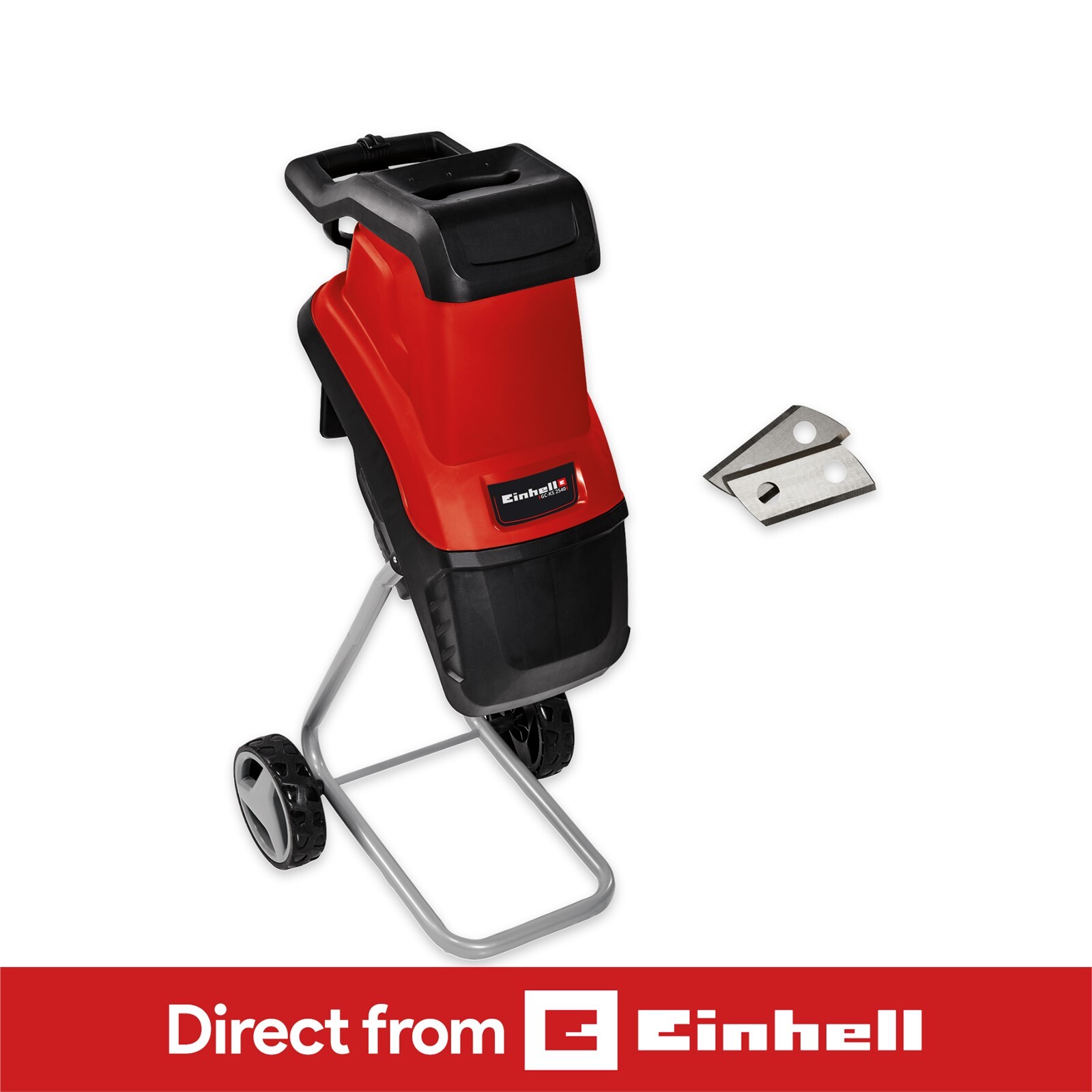 Einhell Electric Garden Shredder 2500W GC-KS 2540 Leaf Branch Mulcher ...