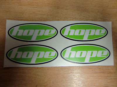 HOPE decals/stickers x4 - bike forks/shocks/frame - 90mm GREEN | eBay UK