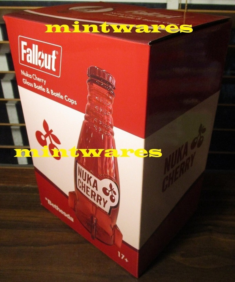 Fallout Nuka Cola Cherry Glass Rocket Bottle & 10 Caps Replica NEW | eBay