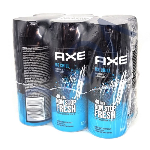 AXE Ice Chill 48-Hour Fresh Deodorant Body Spray Fragrance for Men ...