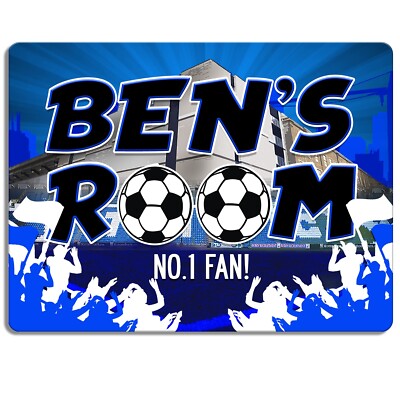Personalised Tottenham Door Sign Boys Football Bedroom Plaque Kids Room ...