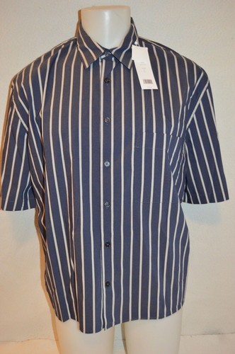 VINCE Man Short Sleeve Casual Striped Shirt w Pocket NWT Size XLarge ...