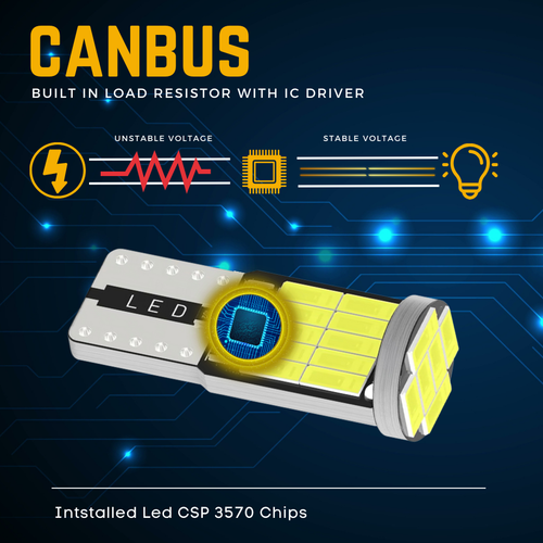 10x 501 T10 Led Bulbs Side Light Error Free Canbus 26 Smd W5W Xenon ...