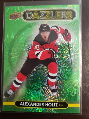 2021-22 Alexander Holtz Green Dazzlers Rookie Upper Deck Extended ...
