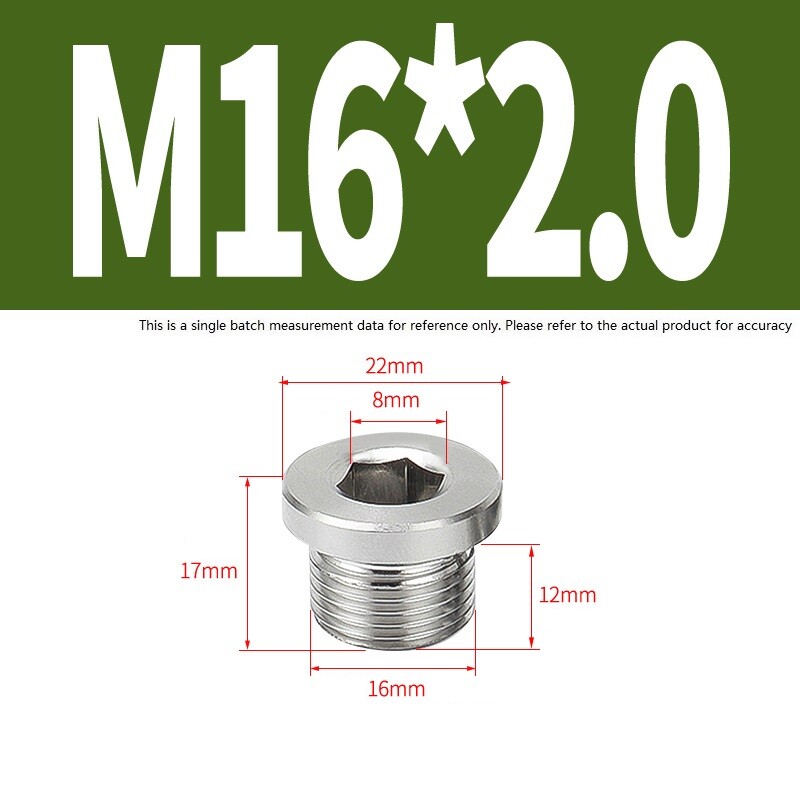 Metric Male Thread Hex Socket Pipe Plug 304 Stainless Steel M8-M48 | eBay