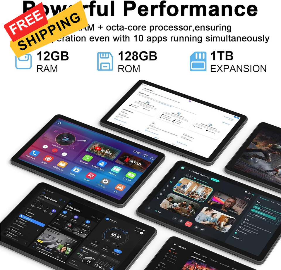 11" Tablet | Android with Octa-core Processor |12GB+128GB 2TB Black | eBay