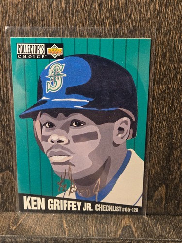 1994 Collector's Choice Silver Signature Checklist Ken Griffey Jr #317 ...