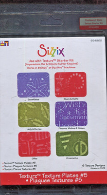 Sizzix Texturz Texture Plates #5 654968 NIB | eBay