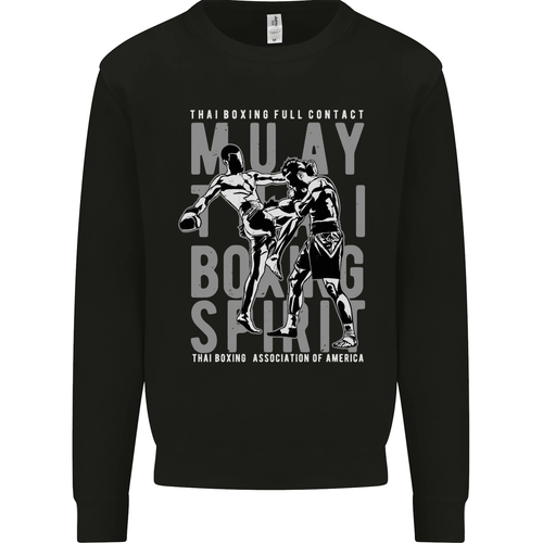 Muay Thai Boxing Spirit MMA Kick boxing Mens Sweatshirt Jumper | eBay