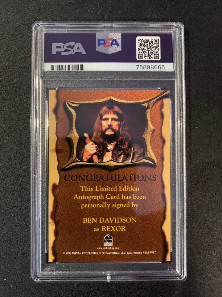 Ben Davidson Conan the Barbarian 2009 Rittenhouse Archive Autograph ...