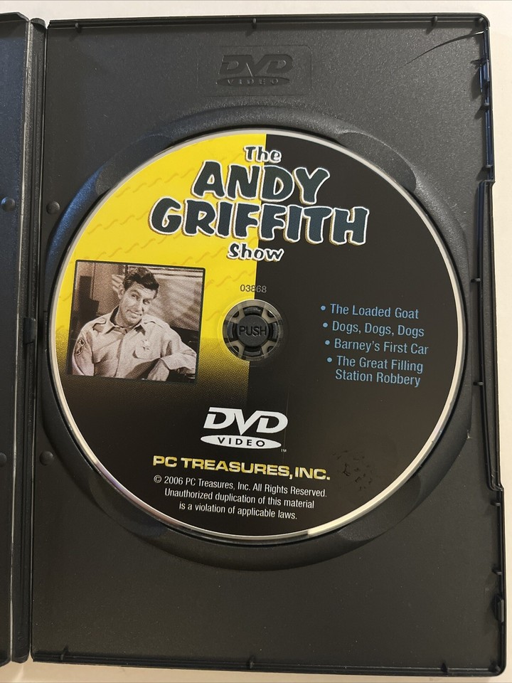 The Andy Griffith Show DVD 4 Full Length Episodes DVD Andy Opie Barney ...