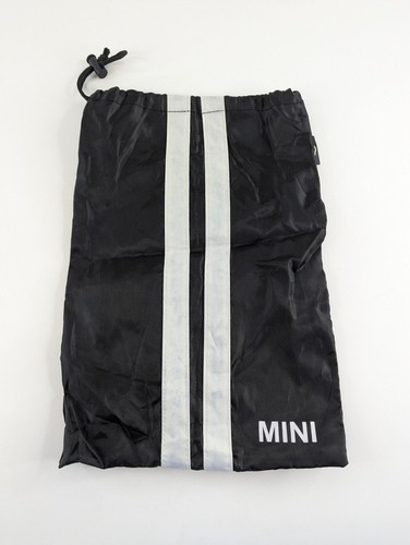 BMW Mini Cooper RACING STRIPE Black Drawstring Backpack Lined Canvas ...