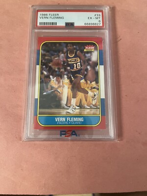 1986 Fleer #33 Indiana Pacers Vern Fleming PSA 6 | eBay