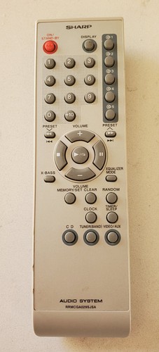 SHARP - REMOTE CONTROL - MODEL RRMCGA029SJSA - AUDIO SYSTEM | eBay