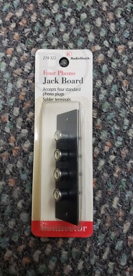 RadioShack Phono Jacks Board For RCA with Four Standard Type One Color ...