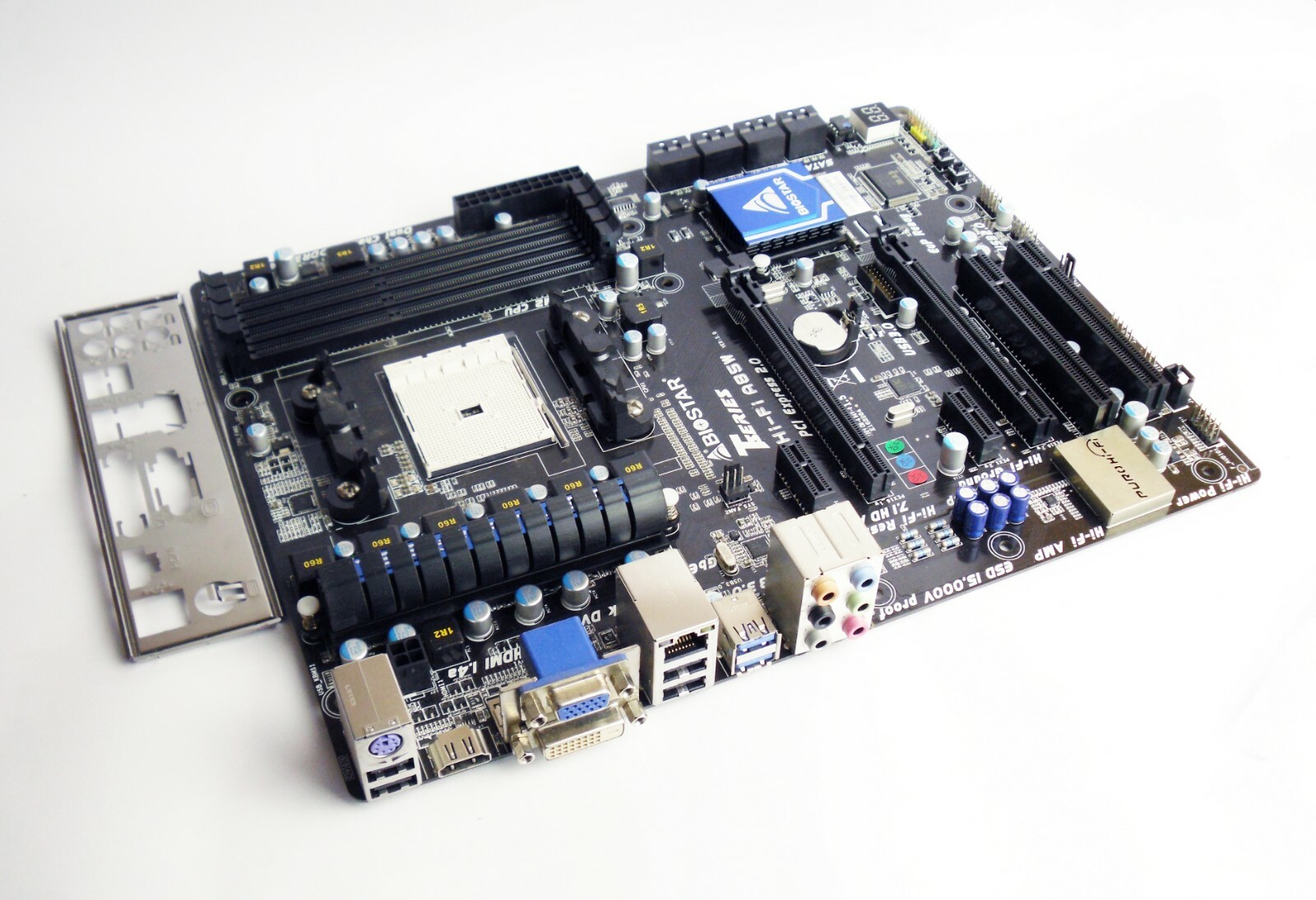 Biostar Hi-Fi A85W Ver 5.0 TSeries FM2 7.1 HD Audio Motherboard w ...