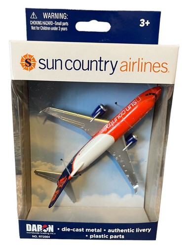 Sun Country Airlines Die-Cast Metal Airplane Model By Daron RT2564 for ...
