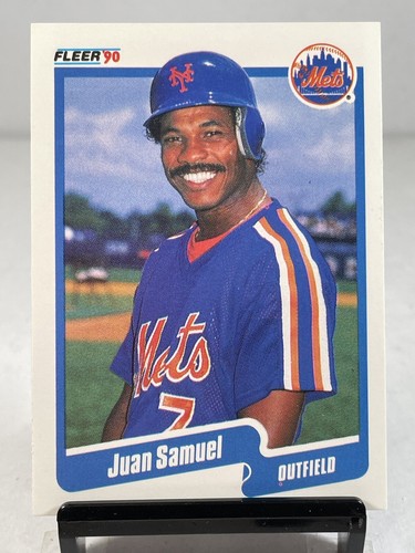 1990 Fleer Juan Samuel #215 New York Mets Baseball Card | eBay