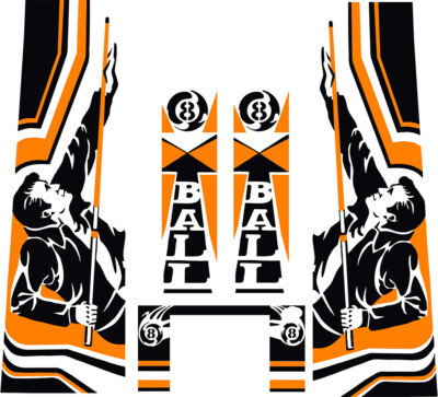 Bally EIGHT BALL Pinball Machine CABINET Decal Set | eBay