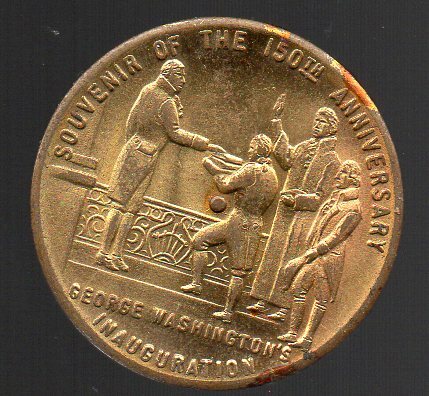 George Washington Inauguration - Vintage 1939 NY World's Fair Token | eBay