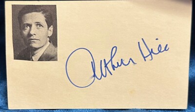 👀 Arthur Hill Signed Autograph 3x5 Index Card Mission Impossible 👀 | eBay
