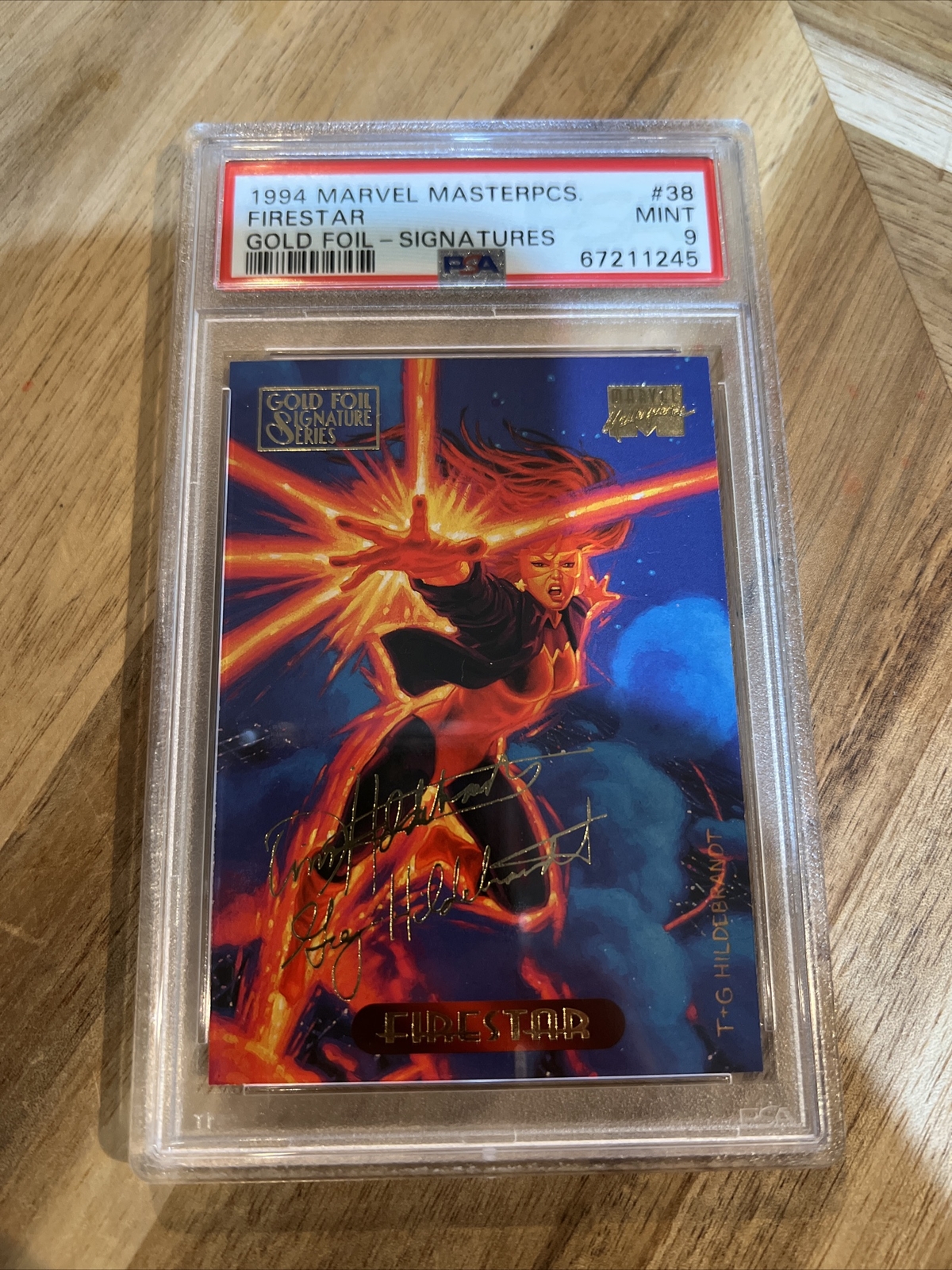 1994 Marvel Masterpieces #38 Firestar Gold Foil Signatures PSA 9 | eBay
