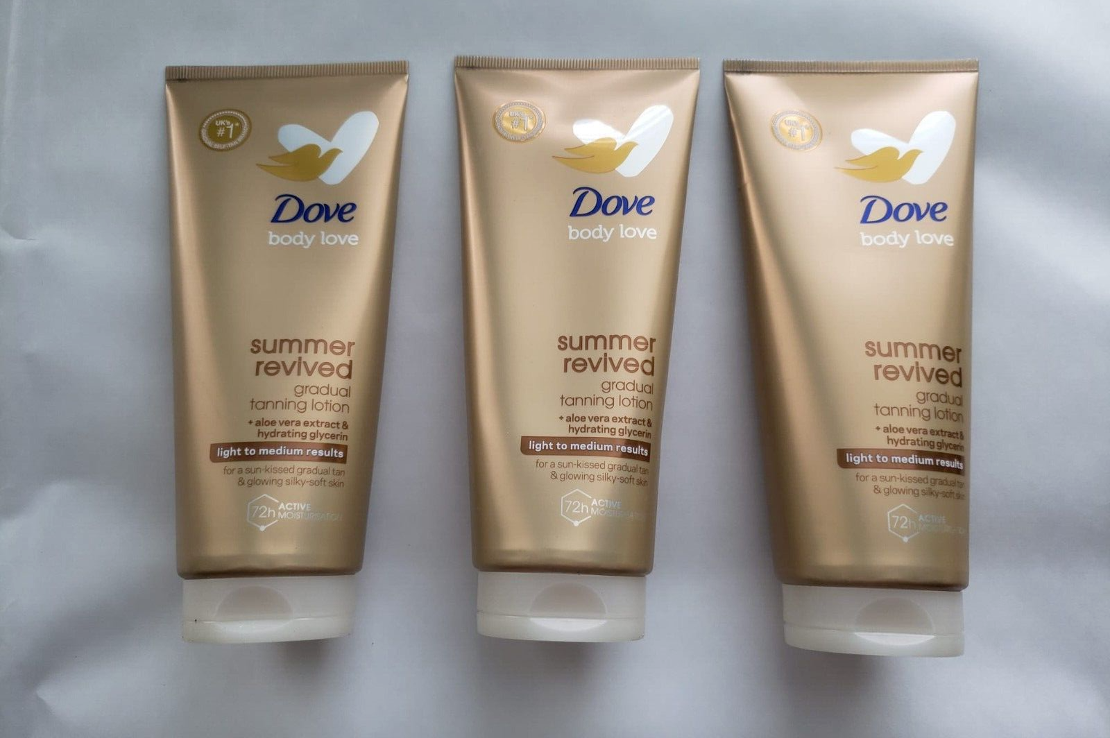 3 x Dove Summer Revived Light to Medium Gradual Tan Lotion 200ml | eBay UK