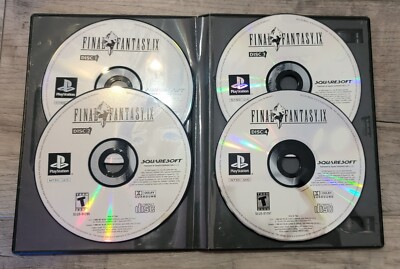 Final Fantasy 9 - Black Label - 2000 - Sony PlayStation 1 - Discs Only ...