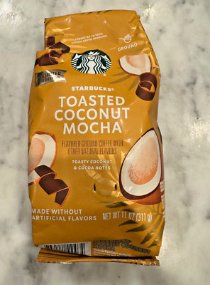 Starbucks TOASTED COCONUT MOCHA Ground Coffee 11 oz Limited Edition 6/ ...