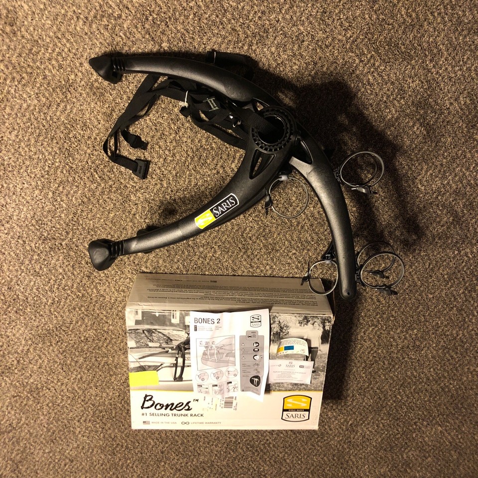 Saris 805BL Bones 2-Bike Rack - Adjustable Car/ SUV Bike Mount Black | eBay