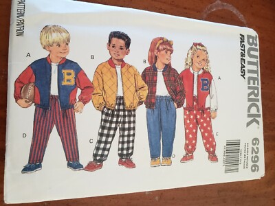 Butterick Sewing patterns 6296 Sz 2-6x | eBay