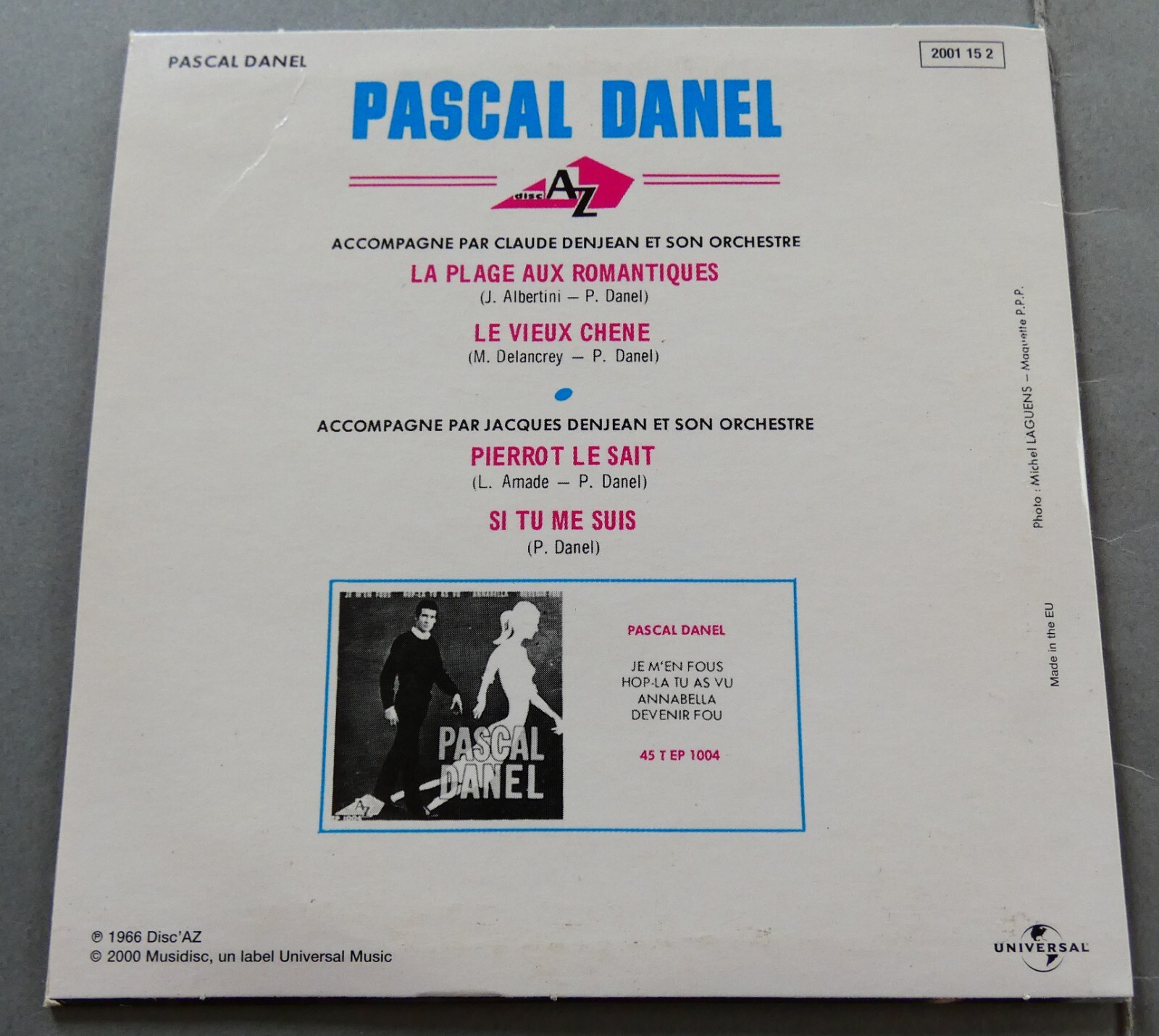 CD REPLICA VINYL EP 4 TITRES PASCAL DANEL LA PLAGE AUX ROMANTIQUE LE VIEUX CHENE | eBay