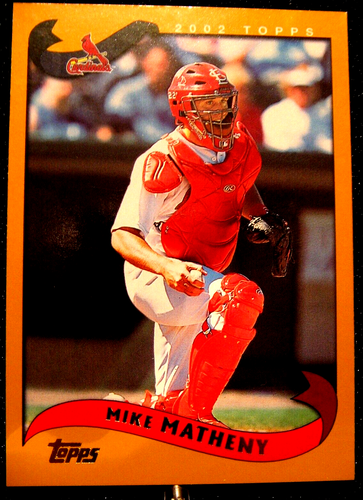 2002 TOPPS BASEBALL CARD MIKE MATHENY N0-4 | eBay