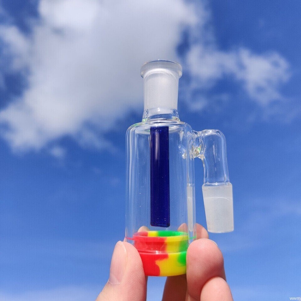 14mm Ash Catcher 90° Reclaimer Bong Silicone Jar Container Hookah ...