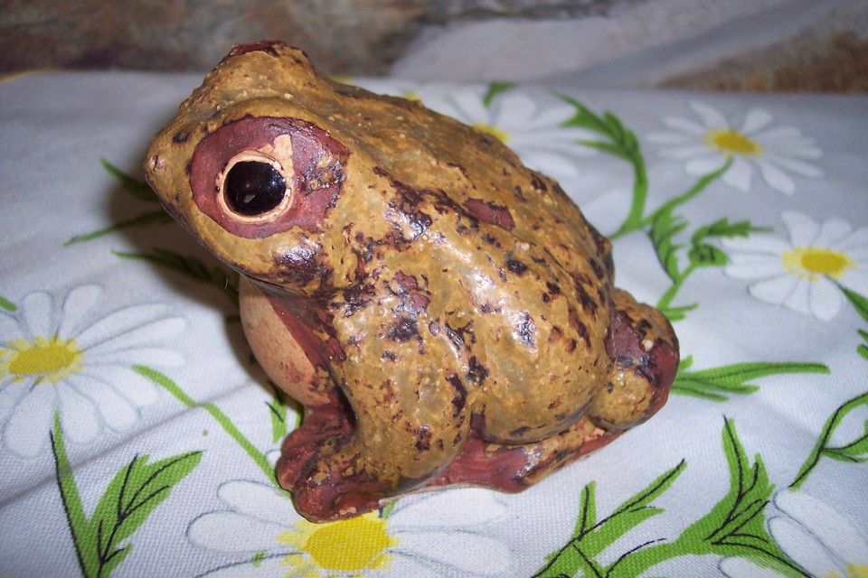 vintage pottery shigaraki 4" japan good luck toad frog | eBay